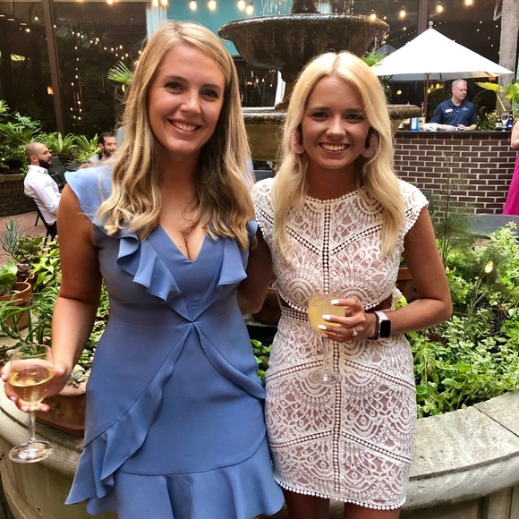 BCBGMaxAzria | Dresses | Bcbg Powder Blue Cocktail Dress | Poshmark